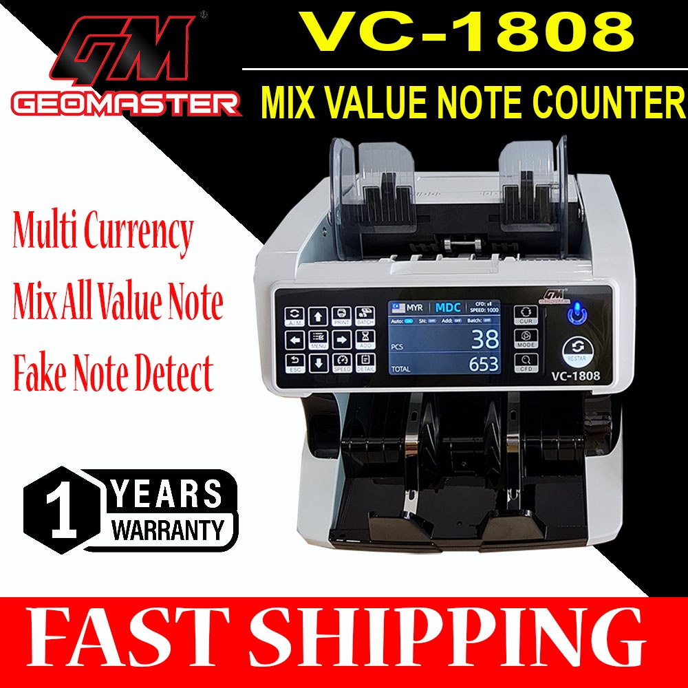 Geomaster Money Counter , VC-1808 Mix Value Counter , Mix Money Counter ...