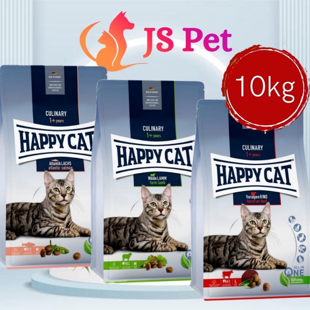 Happy Cat Culinary 10KG [Atlantic Salmon , Farm Lamb , Bevarian Beef ...