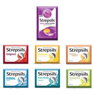 Strepsil 6's Sore Throat Lozenges Original, Vitamin C, Honey Lemon ...