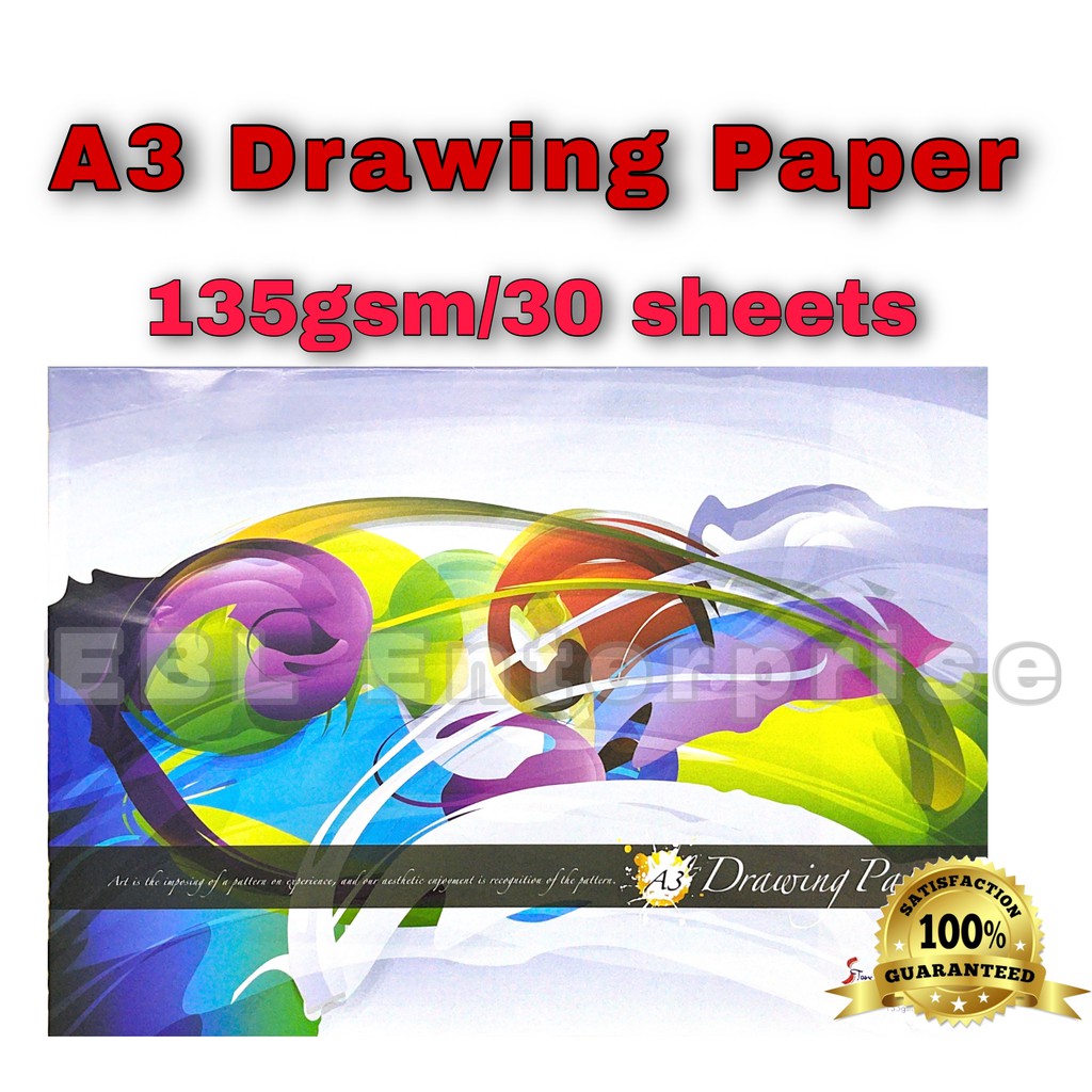 (Standard Product) A3 Drawing Paper 135gsm | Shopee Malaysia