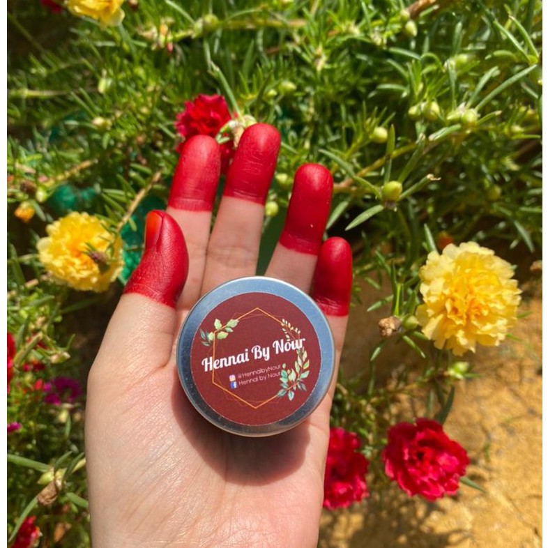 Inai merah menyala. Hanya 5 minit celup dah cantik ‼️ | Shopee Malaysia