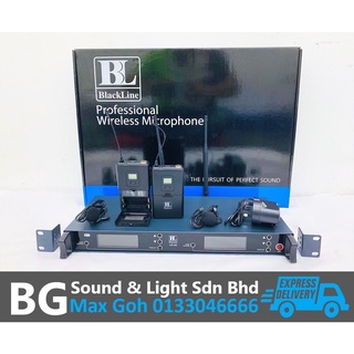 [Ready stock]Blackline UR88 Adjustable Frequency Dual Wireless Handheld ...