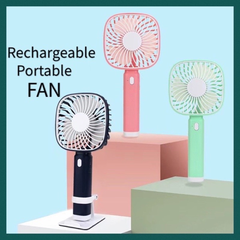 Portable Hand Fan Rechargeable Table Mini Clip Fan USB Charge Battery ...