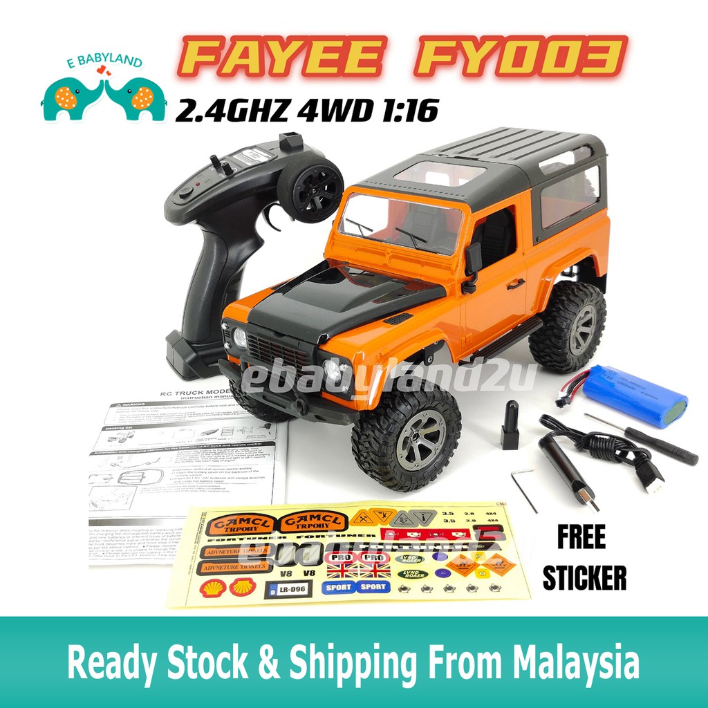 RC Rock Crawler Fayee FY003 1:16 4WD RC Car 2.4Ghz Remote Control Car ...