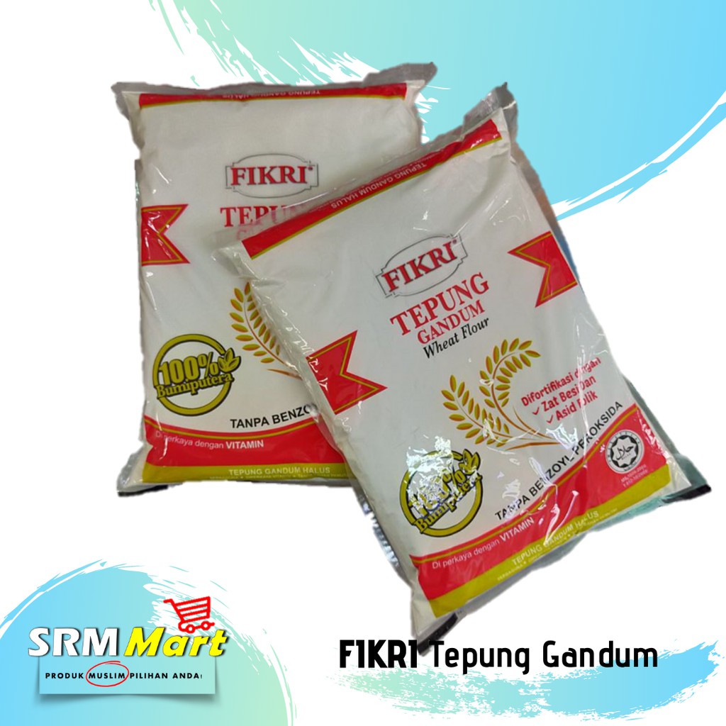 FIKRI Tepung Gandum 1kg | Shopee Malaysia