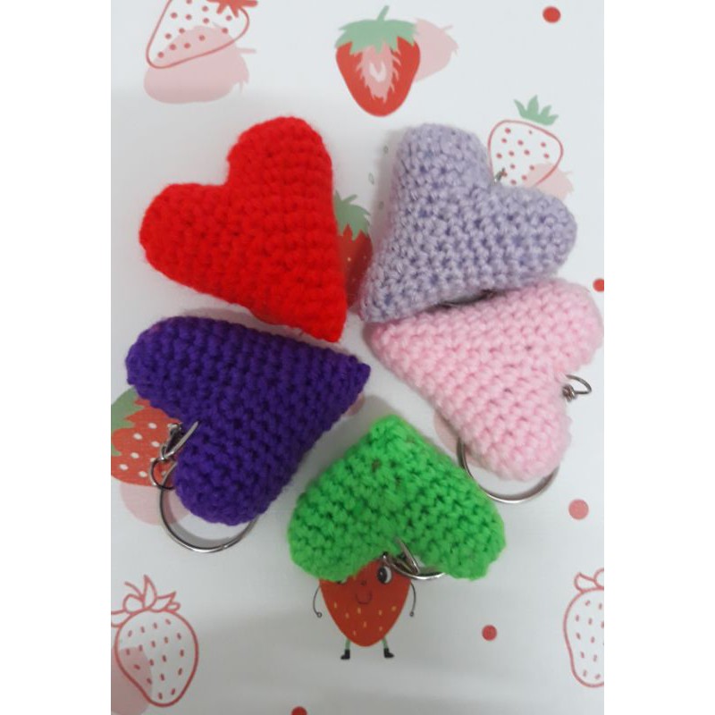 (Ready Stock) Crochet Love Keychain | Shopee Malaysia