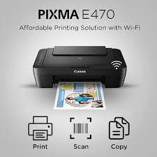 PRINTER CANON E470 4IN1 (PRINT , SCAN , FOTOSTAT, WIRELESS )BOLEH PRINT ...