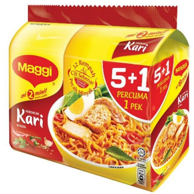 Maggi Curry (79g x 5 + 1 Packs) | Shopee Malaysia