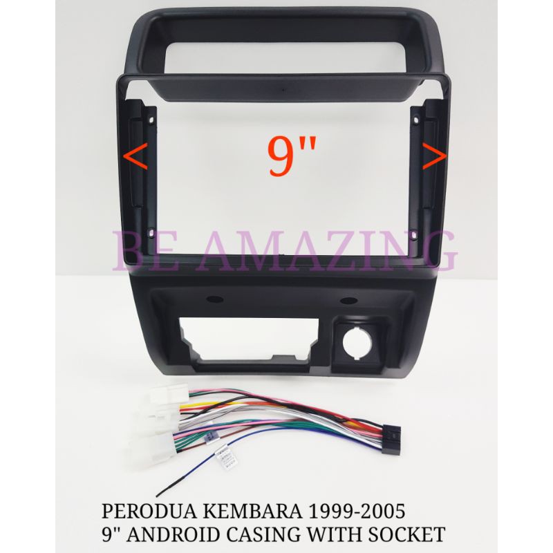 PERODUA KEMBARA 1999-2005 9" ANDROID CASING WITH SOCKET | Shopee Malaysia