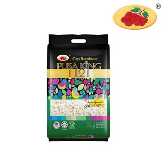 5kg Cap Rambutan Pusa King 1121 Basmathi Rice | Shopee Malaysia