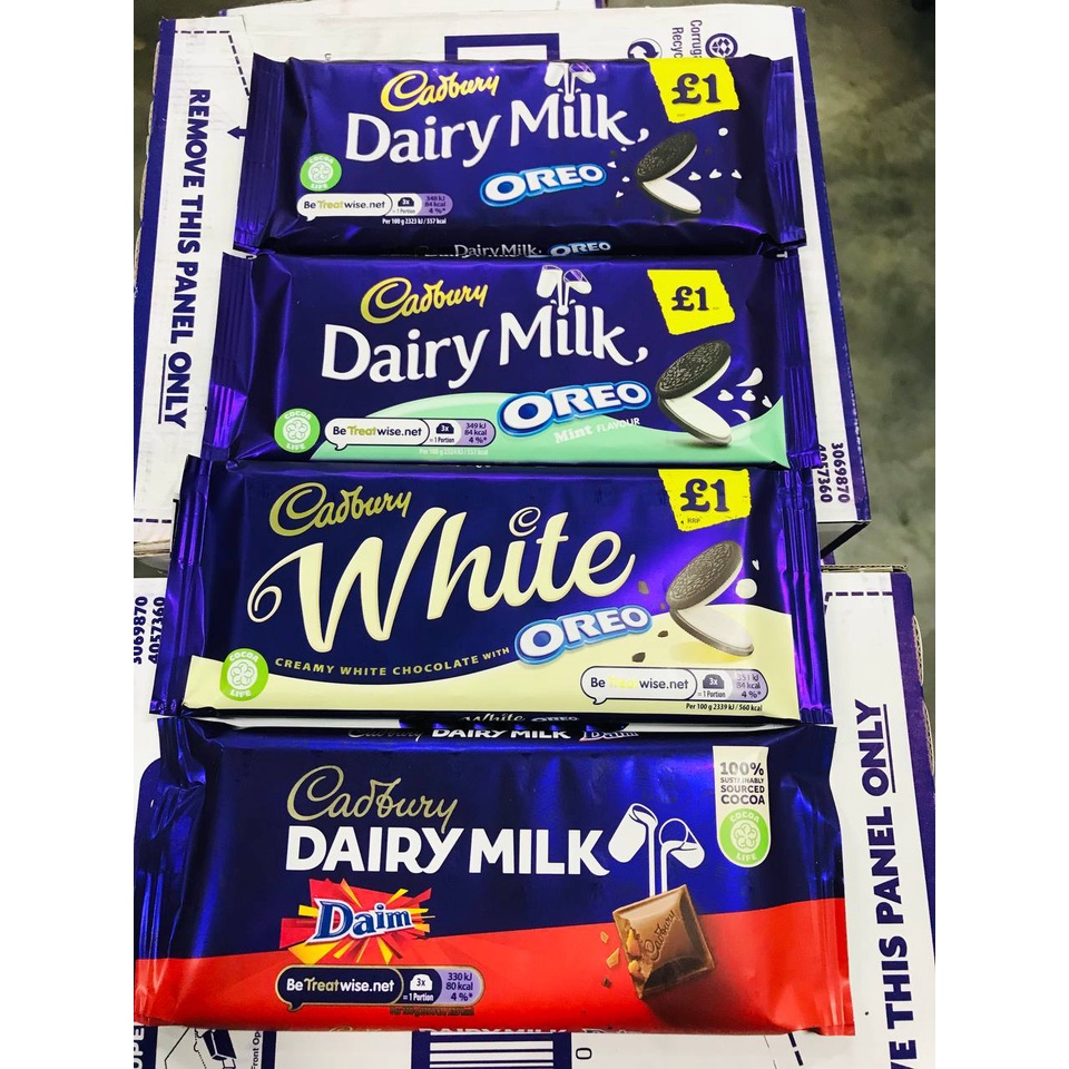 [READY STOCK] CADBURY BAR DAIM/OREO/OREO WHITE/OREO MINT/FRUIT N NUT ...