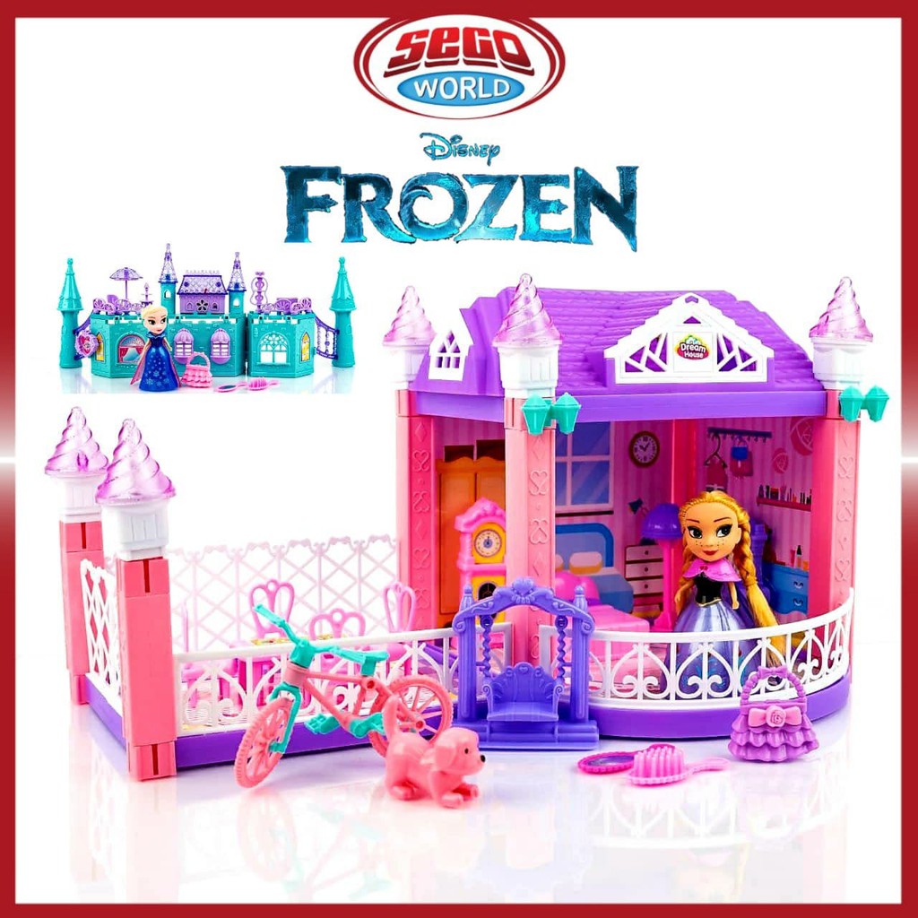 Frozen toys house alza & anna home amusement house castle fun to play ...