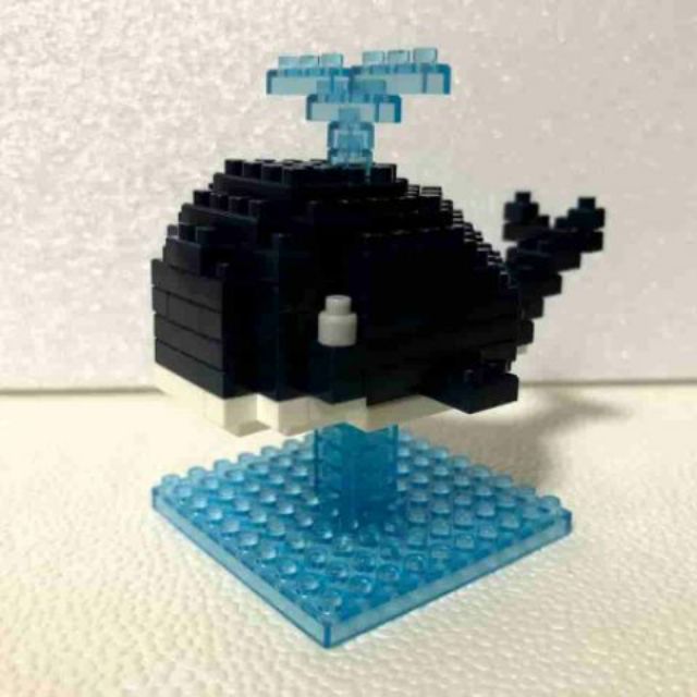 Whale Petit Block Nano Block Figure Toy Builder Daiso Lego | Shopee ...