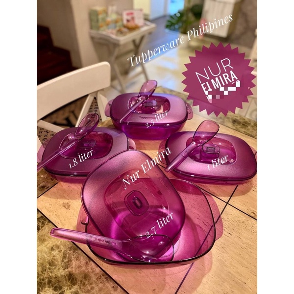 tupperware crystalline purple (1 set ) | Shopee Malaysia