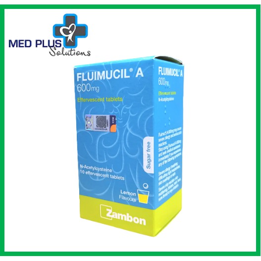Zambon Fluimucil A 600mg Effervescent Tablets 10s (For Adult) (Exp: 6/ ...