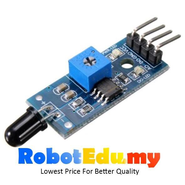 Digital Analog Infrared Ir Flame Fire Detector Sensor Module 3 Pin