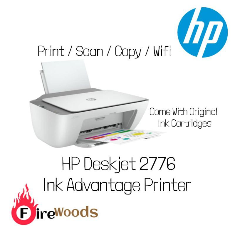 HP DeskJet Ink Advantage 2776/2777 AIO Printer (WIFI Print, Scan, Copy, Mobile Printing ...