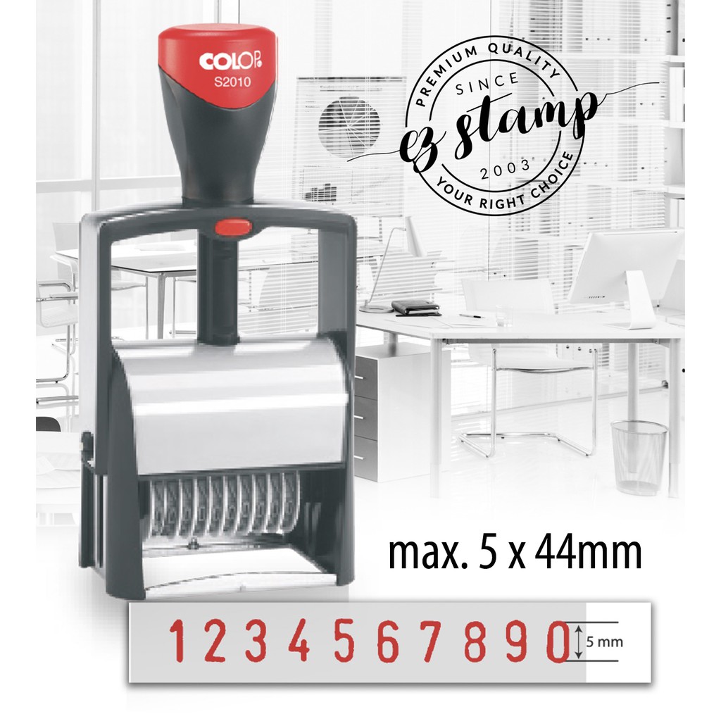 COLOP Classic Line S2010 Microban Numberer/ Numbering Stamp | Shopee ...