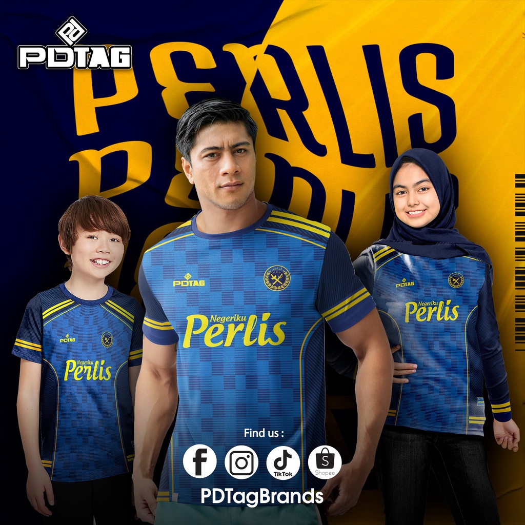 BLUE EDITION T-SHIRT NEGERIKU PERLIS JERSEY FULL SUBLIMATION | Shopee ...