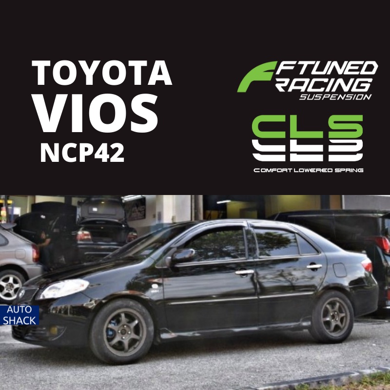 Toyota Vios NCP42 F Tuned CLS Series Comfort Lowering Spring Suspension ...