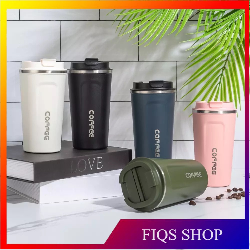 FIQS SHOP Coffee Espresso Tea Travel Sports thermost Mug Tumbler 510ml ...