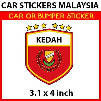 Car Sticker OR Bumper Sticker - Kedah Star | Shopee Malaysia