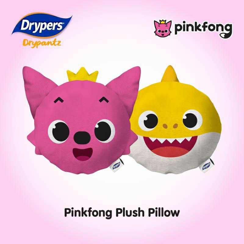 DRYPERS Pinkfong plush pillow (PinkFong) | Shopee Malaysia