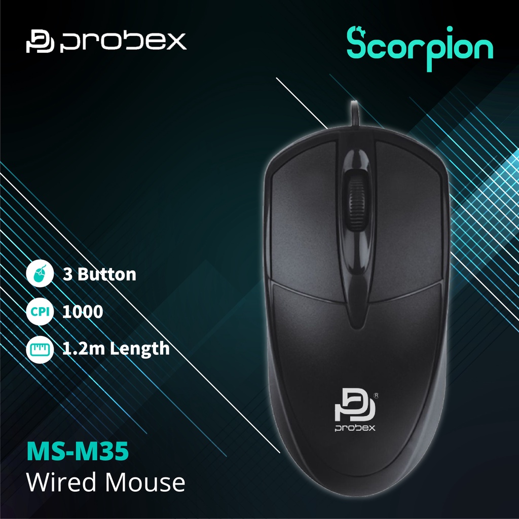 Probex MS-M35 Optical Wired Mouse | Shopee Malaysia