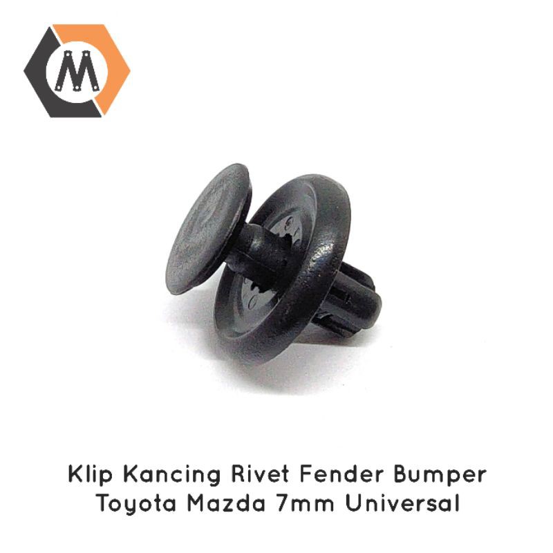 Universal 7mm Toyota Camry Fender Bumper Rivet Trim Panel Clips Bolts ...