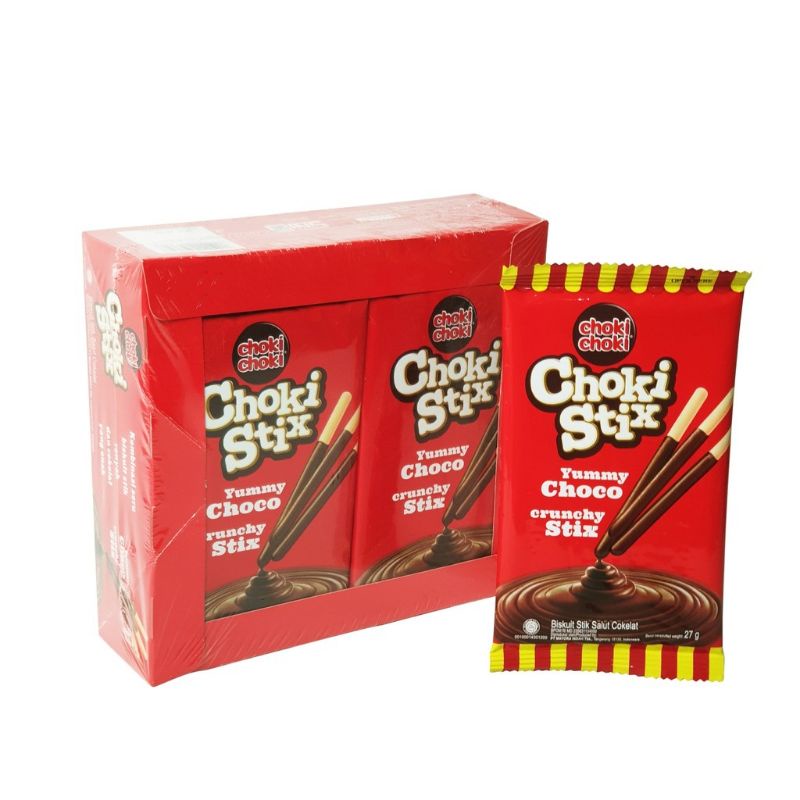 [TKM] CHOKI CHOKI Choki Stix Yummy Choco Crunchy Stix (12Pack x 24g) 1 ...