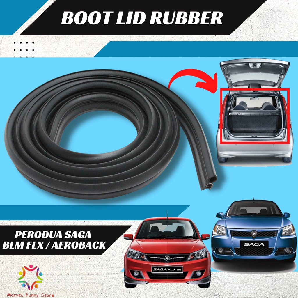 PROTON SAGA/BLM FLX/AEROBACK REAR BOOT LID BONNET RUBBER GETAH BONET ...