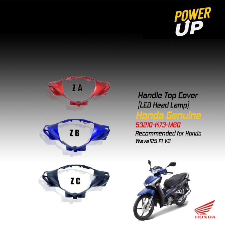 Honda Wave125 Wave125i FI V2 53210-K73-M60 handle cover front | Shopee Malaysia