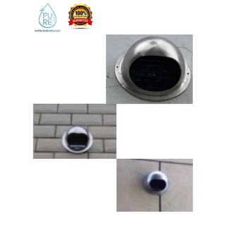 SUS304 Stainless Steel Cooker Hood End Cap Ducting Cap Wall Cap 4" / 6 ...