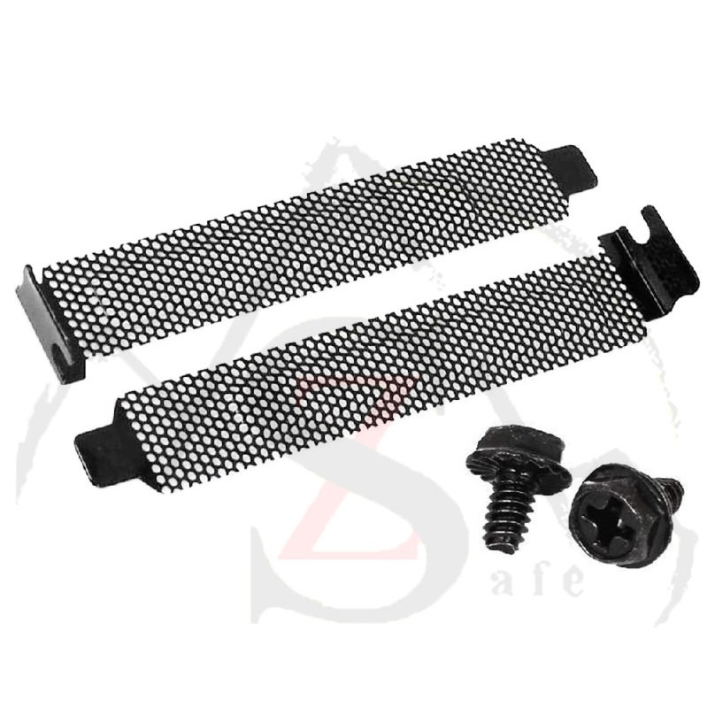 1PCS Black PCI Slot Cover Dust Filter Blanking Plate Hard Steel with ...