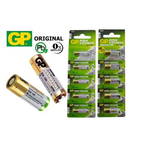 23A GENUINE GP Alkaline Battery 12V 23A, A23, 23AE, 23AF, V23GA Remote ...