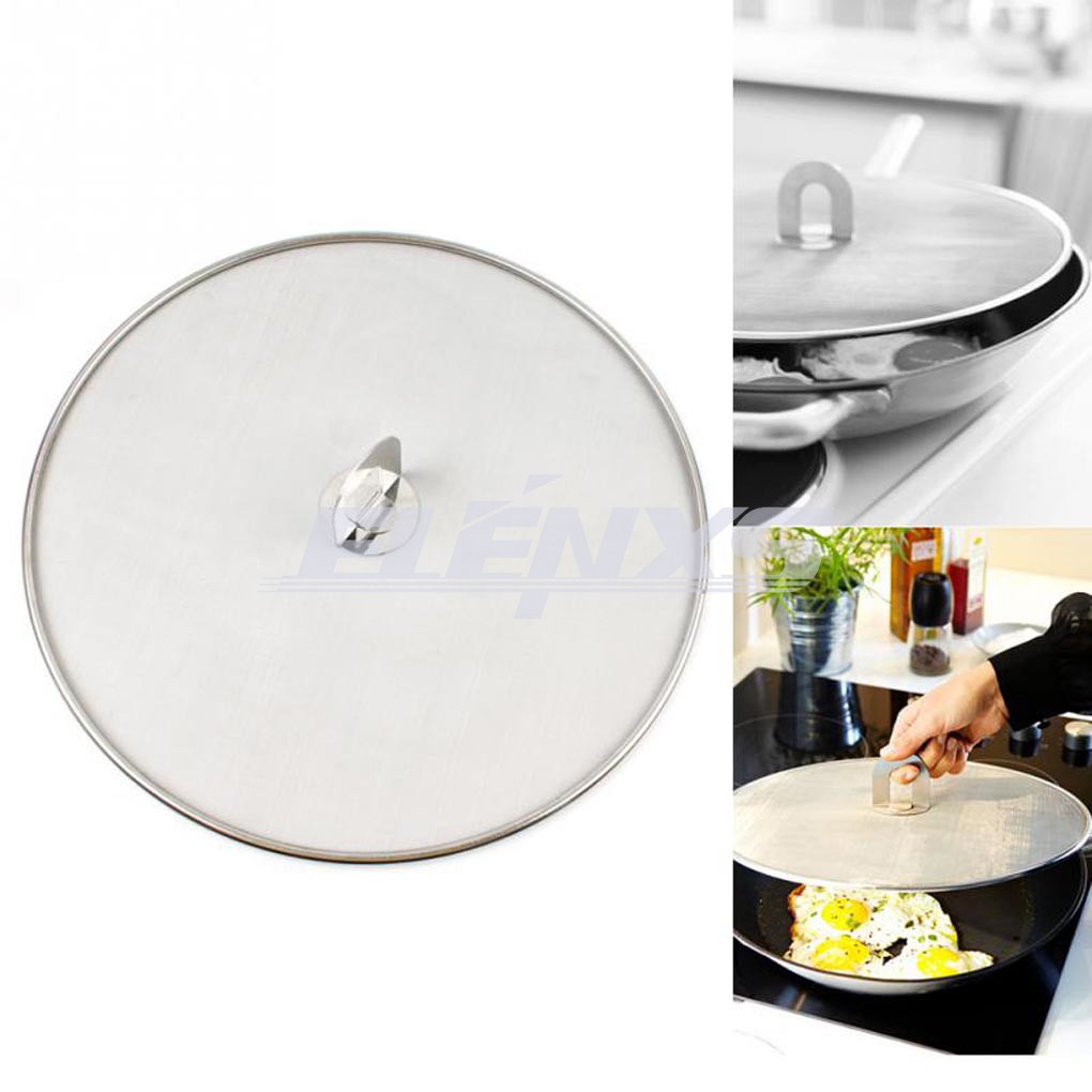Grease Splatter Screen Pan Cover Stainless Steel Frying Pan Fine Mesh ...
