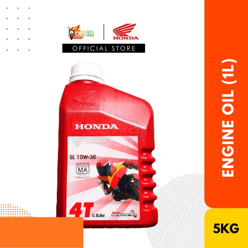 ENGINE OIL 4T RED BSH Honda 4T ENGINE Oil SL 10W-30 MA 1L Boon Siew ...
