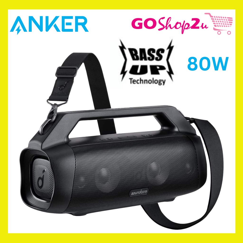 Anker A3129 Soundcore Motion Boom Plus Outdoor Speaker with 80W Booming ...