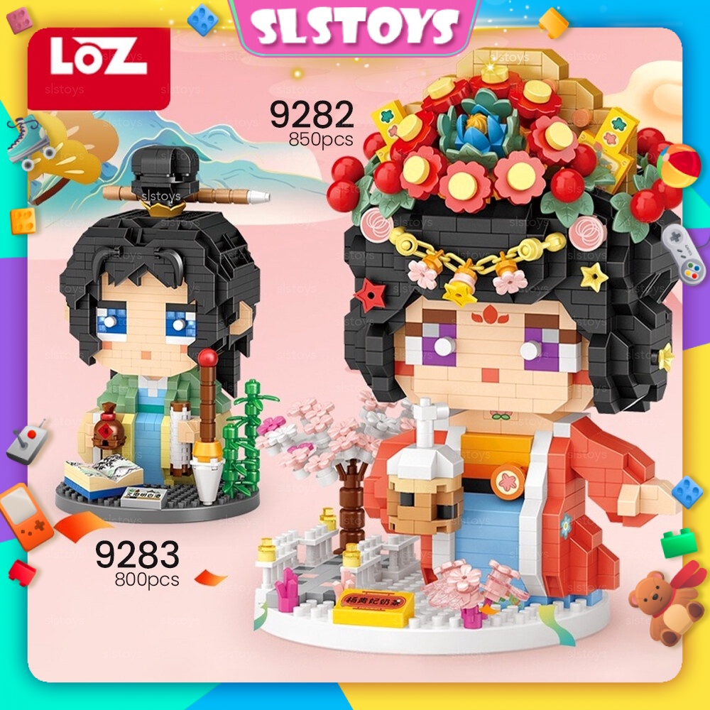 LOZ IDEAS Mini Block 8104 / 8106 Yang Gui Fei Li Bai Drama Character ...