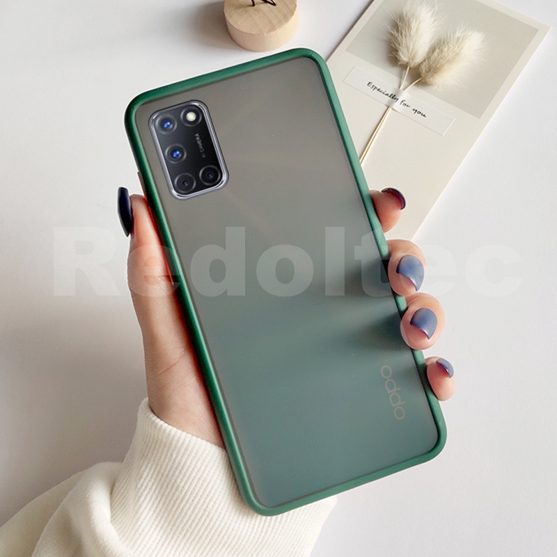 Case OPPO A92 A52 Matte Transparent Fashion Simple Shockproof Phone ...