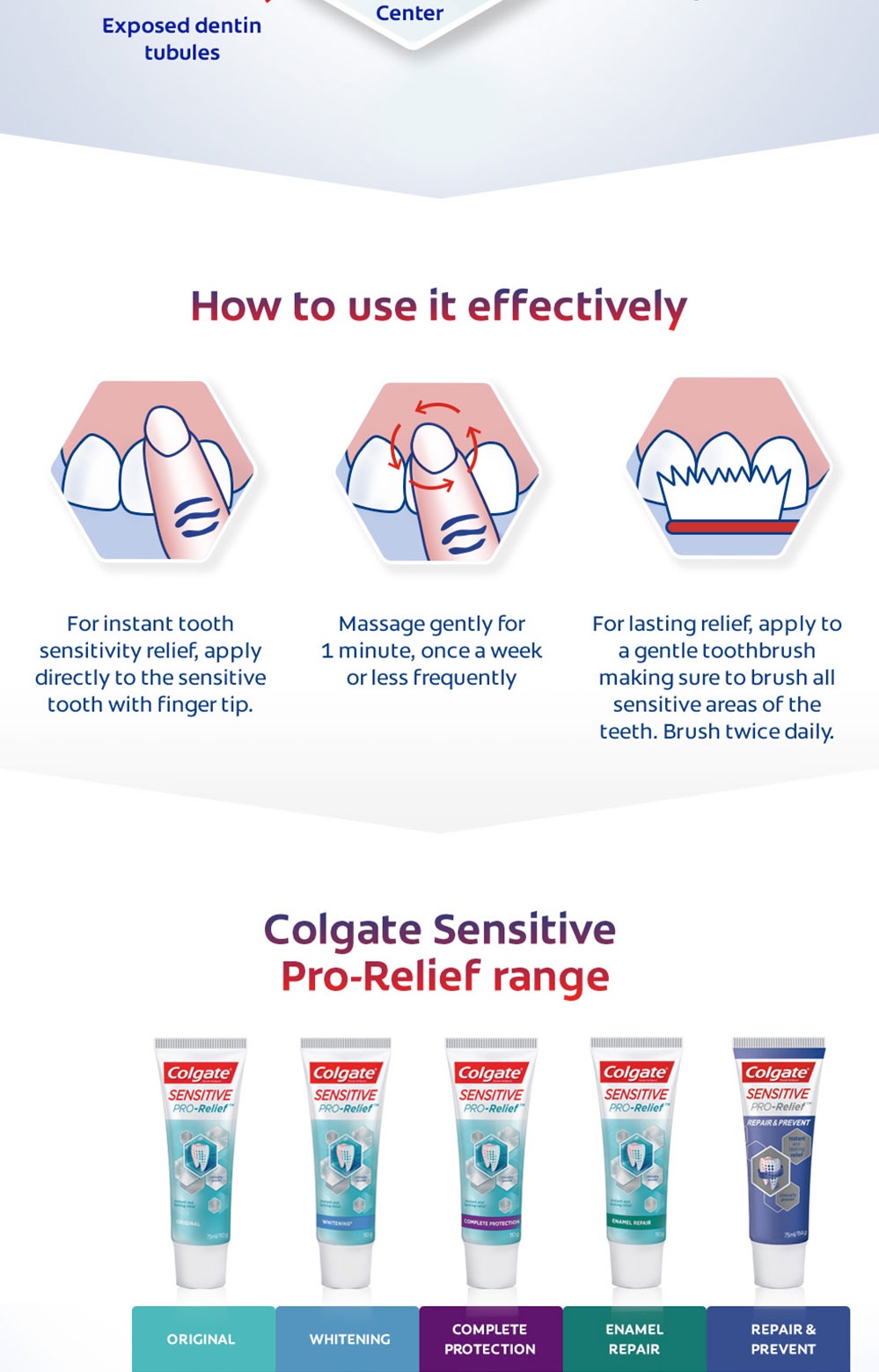 Colgate Sensitive Pro Relief Enamel Repair Toothpaste 110g | Shopee ...