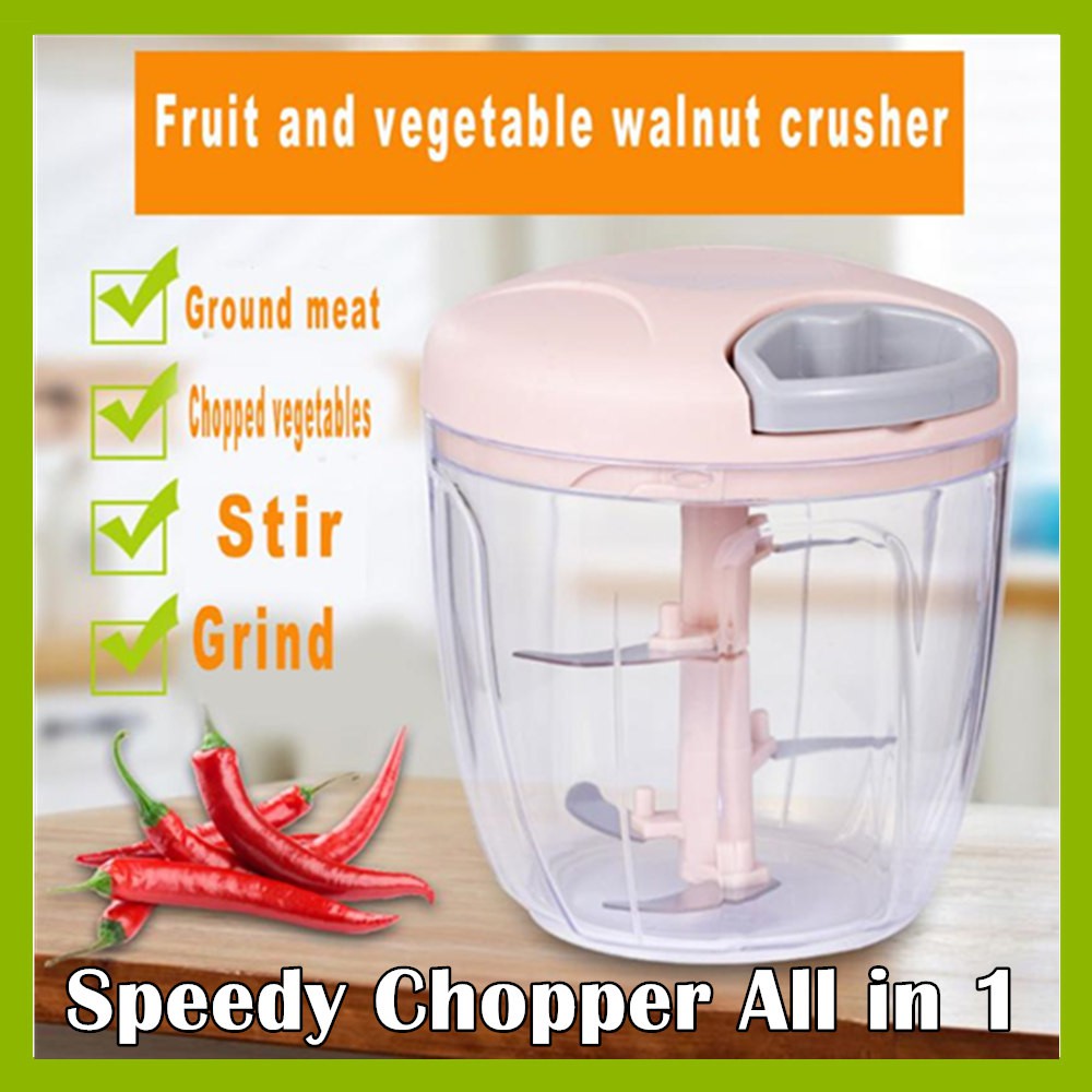 ~Ship From KL ~ Speedy Chopper Garlic Cutter Shredder Manual Meat ...