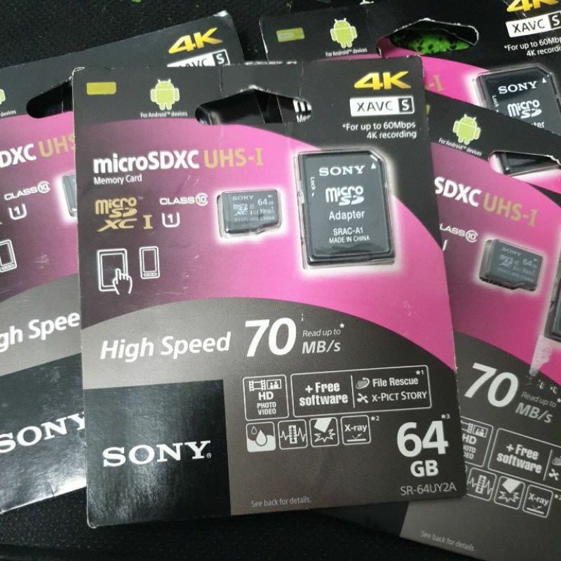 SONY Highspeed 64GB Micro SD card | Shopee Malaysia