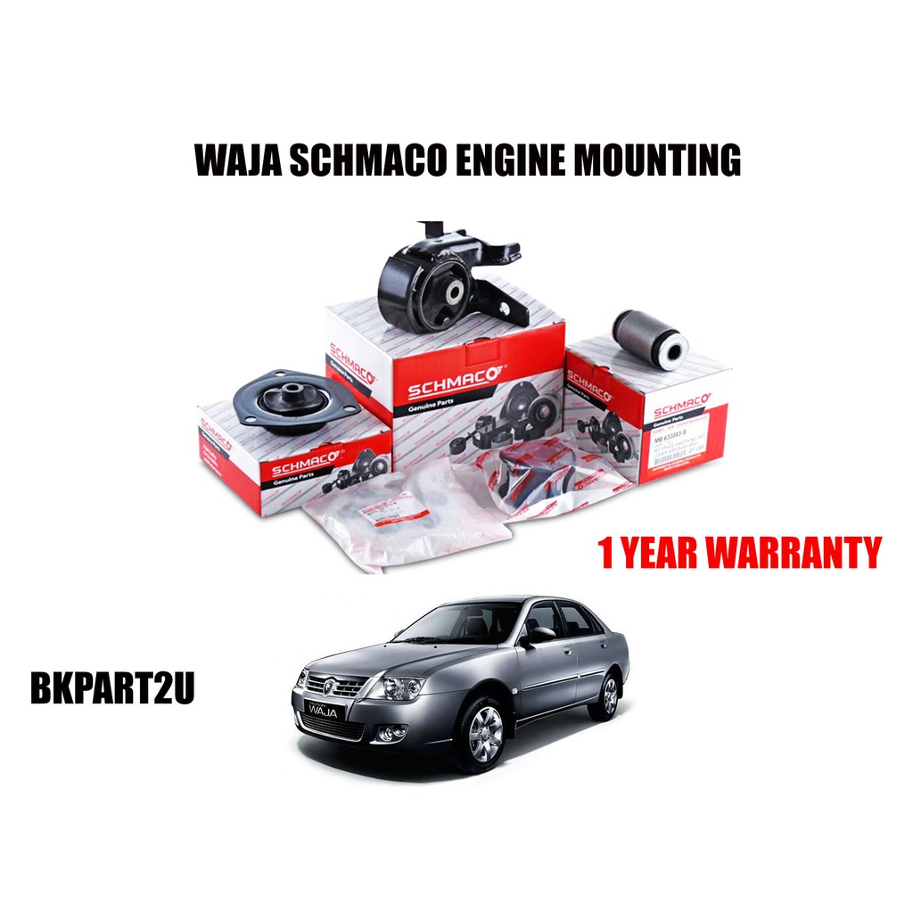 SCHMACO ENGINE MOUNTING KIT SET PROTON WAJA 1.6 AUTO/MANUAL (4PCS IN 1 SET) - 1 YEAR WARRANTY ...