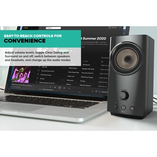 Creative T60 2.0 Compact Hi-Fi Desktop Speakers with Clear Dialog and ...