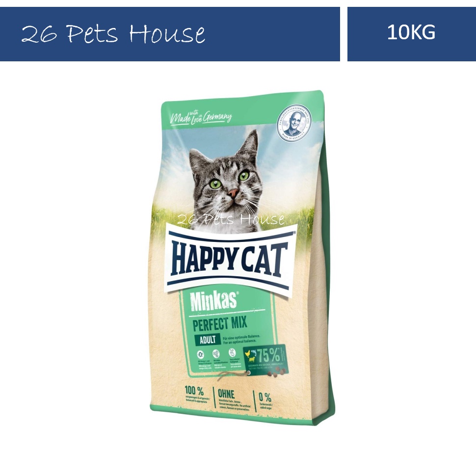 HAPPY CAT Minkas Perfect Mix 10KG Cat Food | Shopee Malaysia
