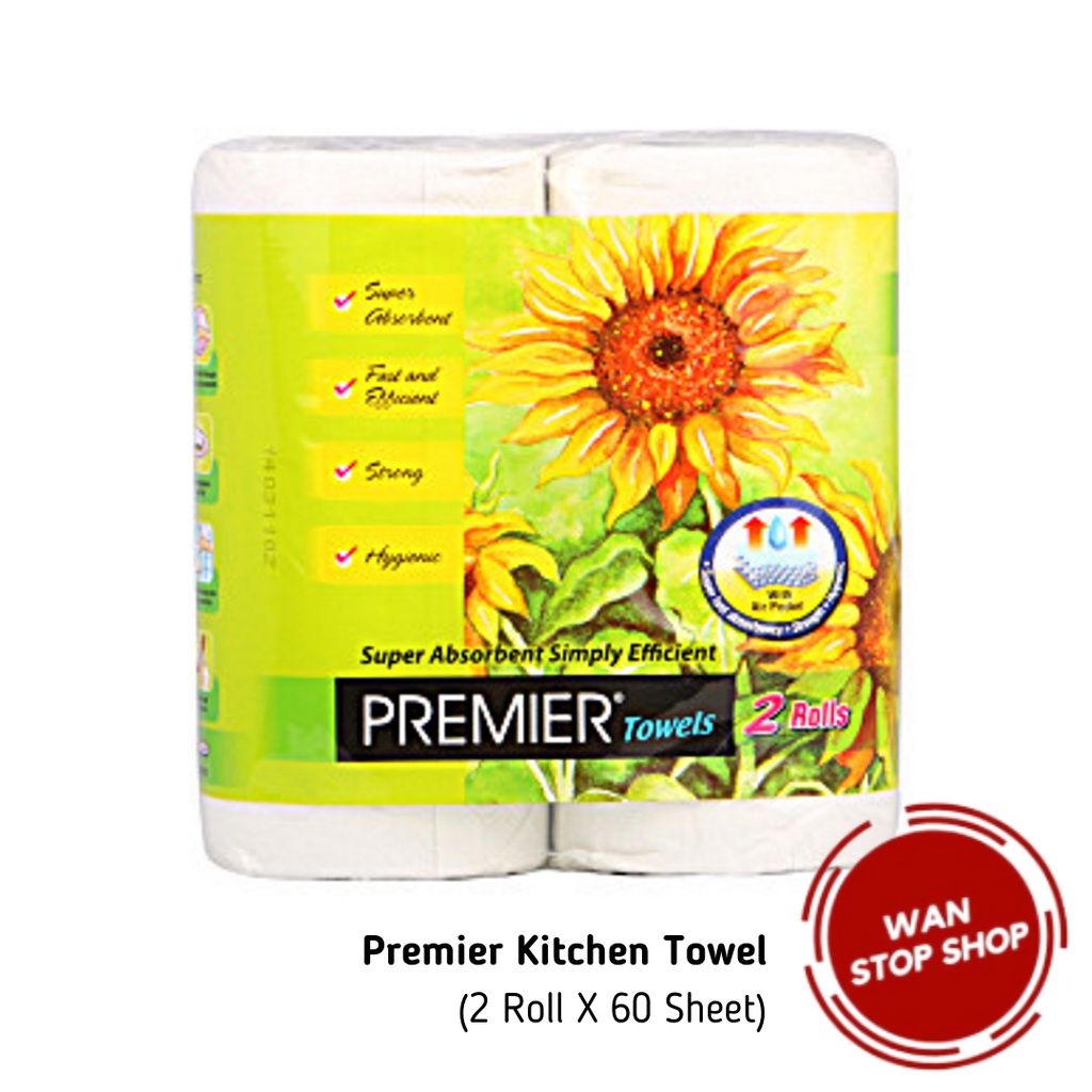 Premier Kitchen Towel Kitchen Roll Paper Towel Tissue Towel Household ...