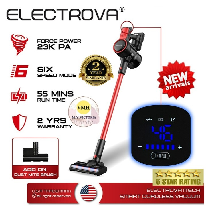 Electrova iTech Series Smart Cordless Vacuum Cleaner (NEW) Floor Vacum ...