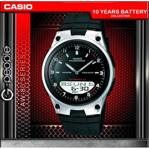 CASIO AW-80-1AV / AW-80-1A / AW-80 ANALOG DIGITAL WATCH 100% ORIGINAL ...