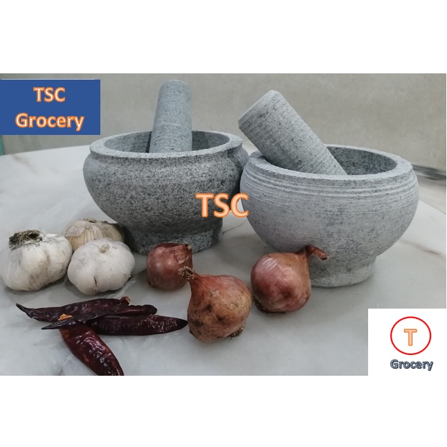 Lesung Batu / Stone Mortar and Pestie 16cm | Shopee Malaysia